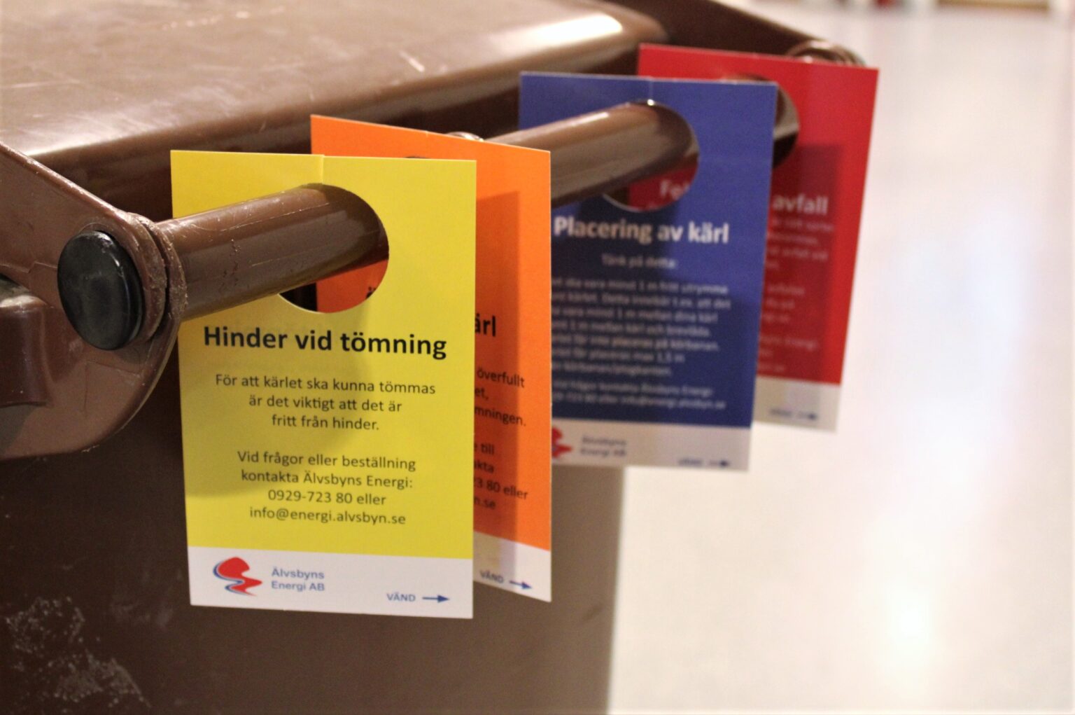 Informationskrokar på det kommunala avfallet | Älvsbyns Energi